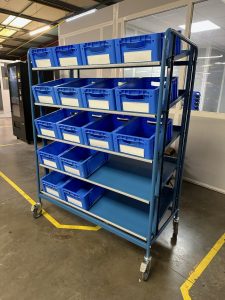 Chariot de picking pour préparateurs de commandes logistique