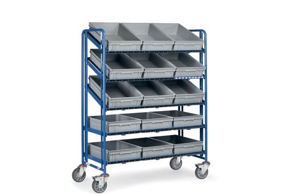 Chariot de picking pour préparateurs de commandes logistique